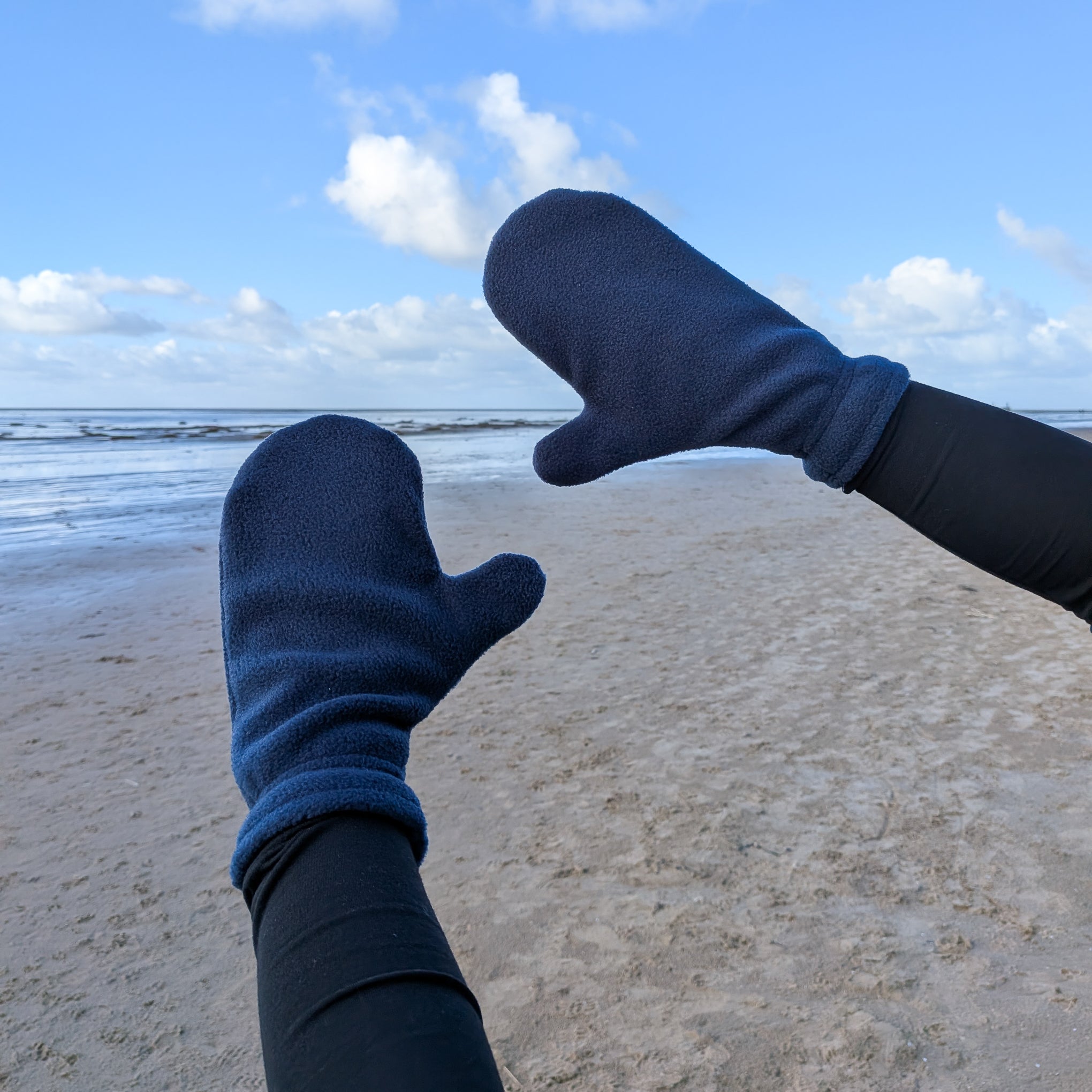 Fleece Mittens - Marine – Warmcor
